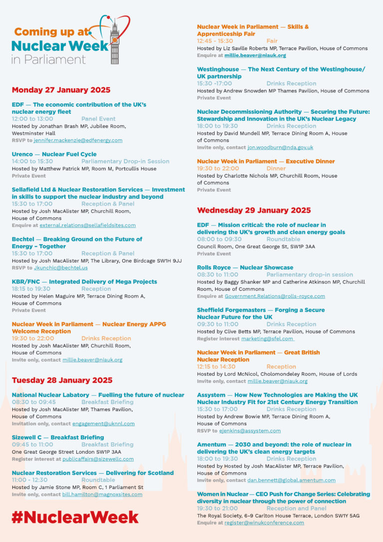 Nuclear Week in Parliament 2025 - Nuclear Industry Association